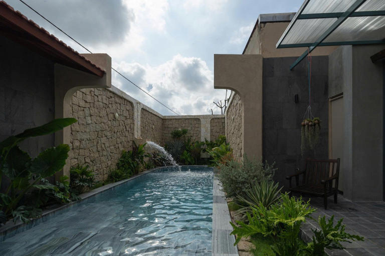 Thiết kế nhà phố 400m2 có hồ bơi