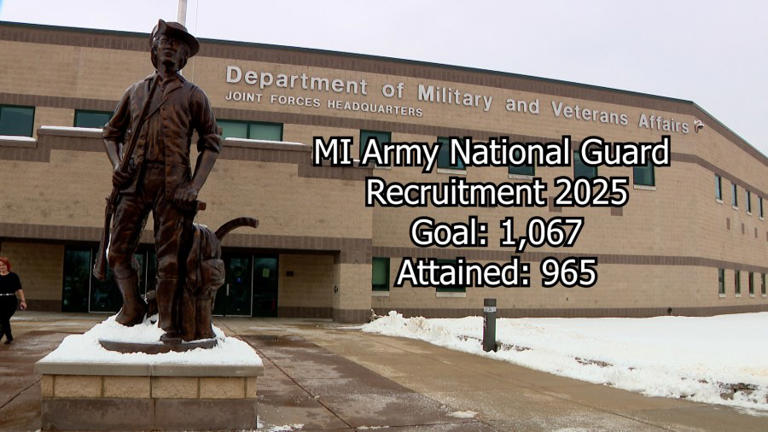 Michigan Air National Guard beats recruiting goal, Army lags