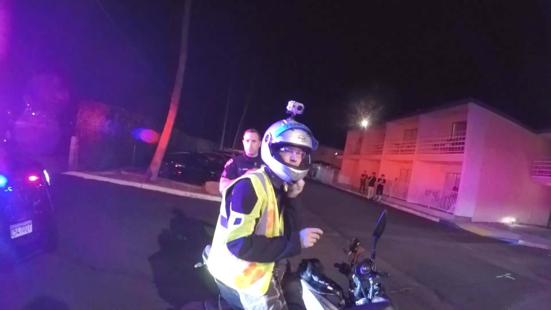 Biker Challenges Cop In Tense Confrontation