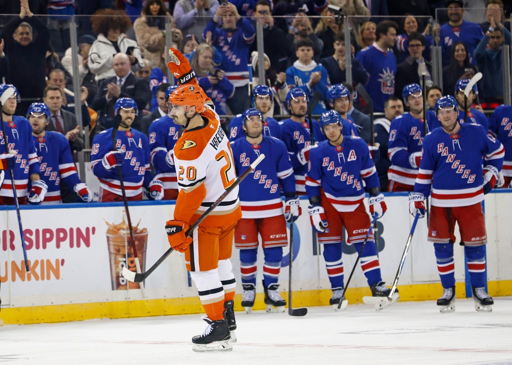 Rangers doomed by special team failures in loss to Chris Kreider’s Ducks