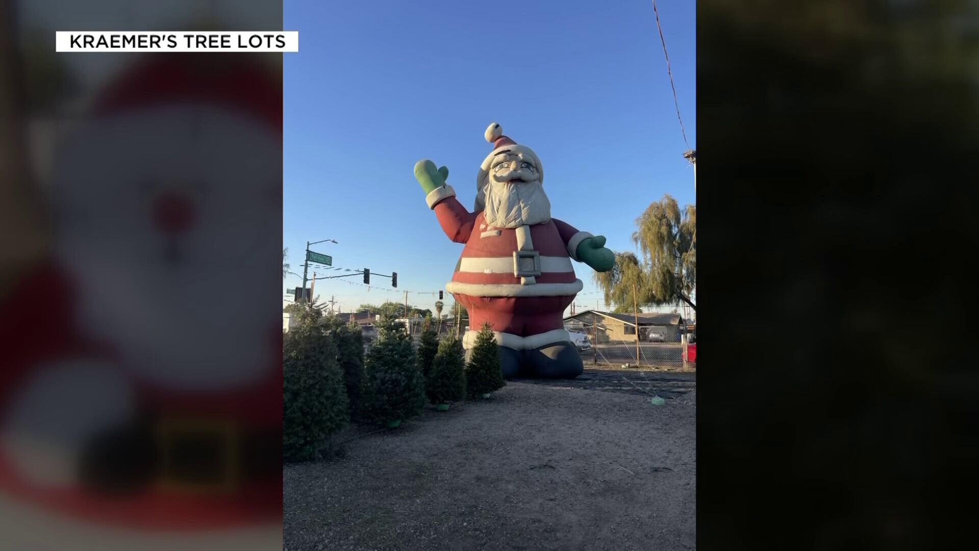 Giant 40-foot tall inflatable Santa stolen from Phoenix tree lot