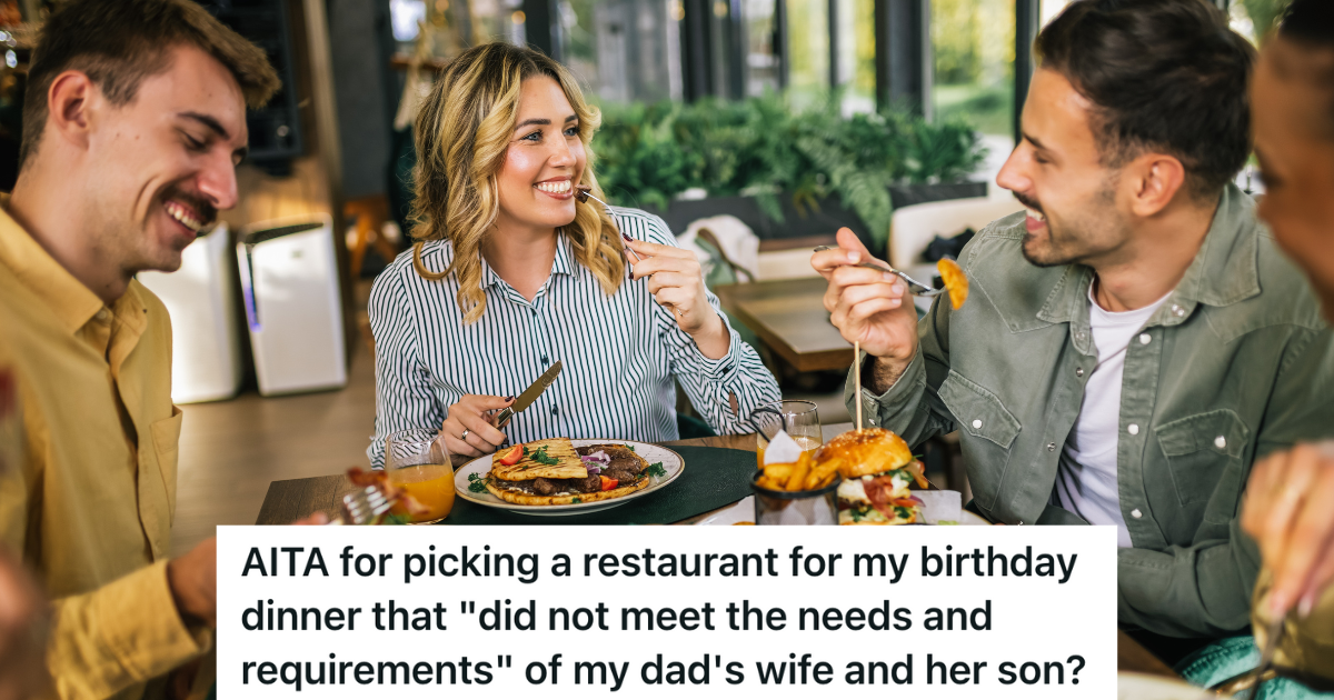 Young man picks a restaurant for his birthday dinner, but his picky ...