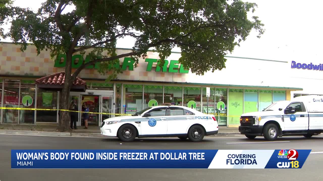 Woman found dead inside freezer at Florida Dollar Tree, police say