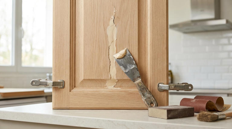 Si vous voyez ces fines fissures sur la porte de votre cuisine, ne ...