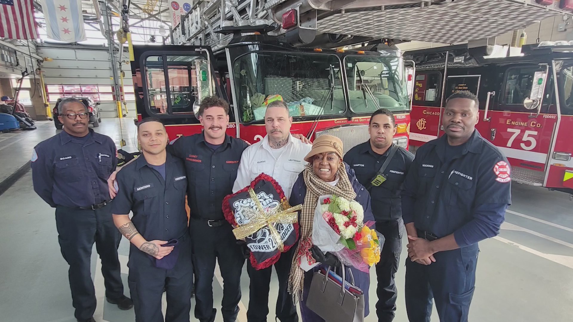 'This firehouse, they are my heroes': Woman surprises Chicago ...