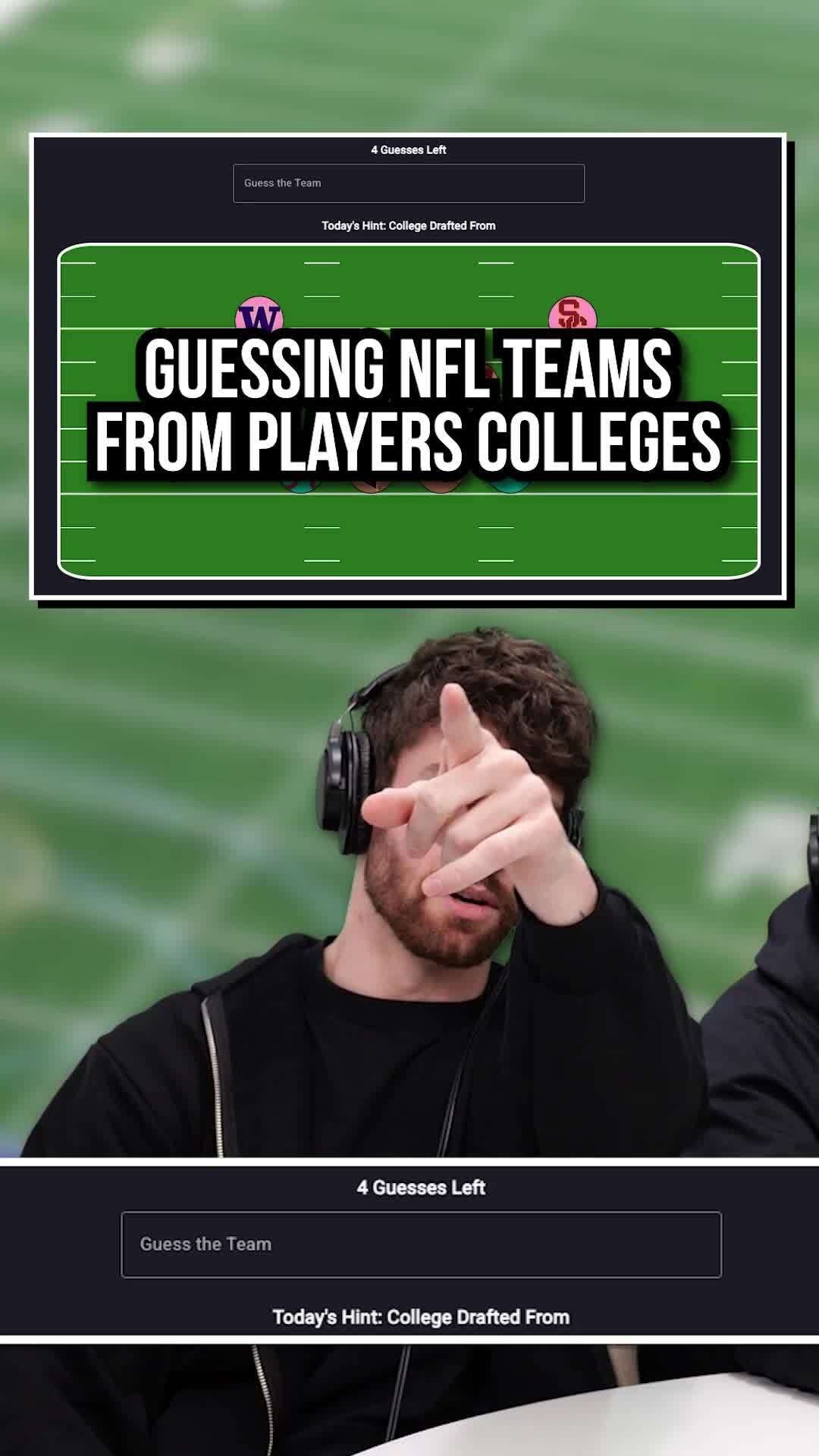 Guessing NFL teams from players' colleges