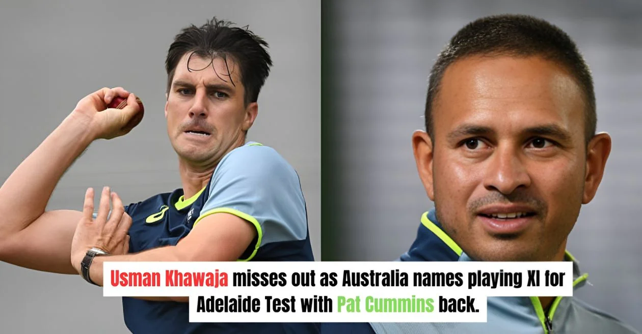 Australia announces playing XI for Adelaide Test with Pat Cummins ...