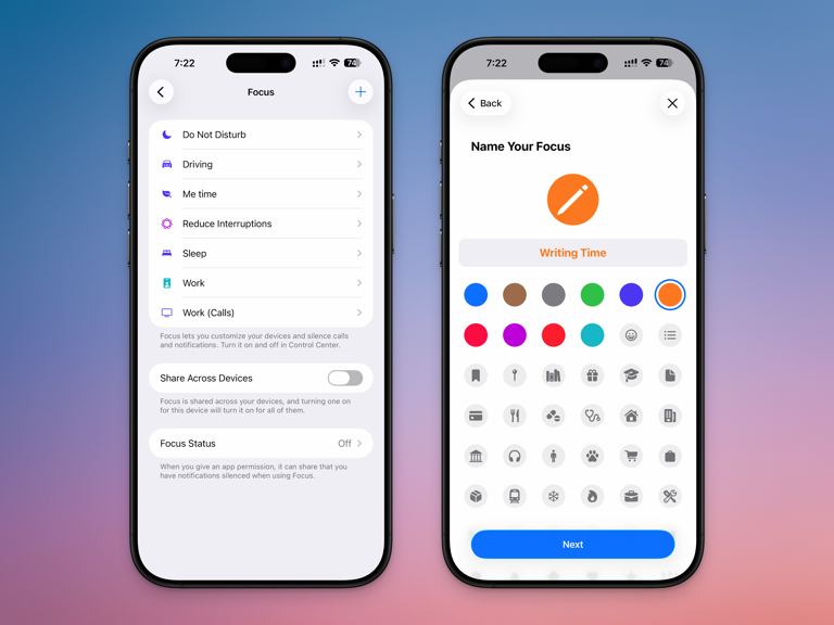 How to set up your own custom focus modes on iPhone