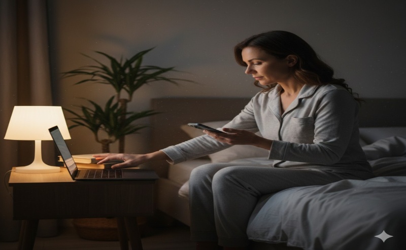 How reducing evening screen time improves sleep and mental recovery