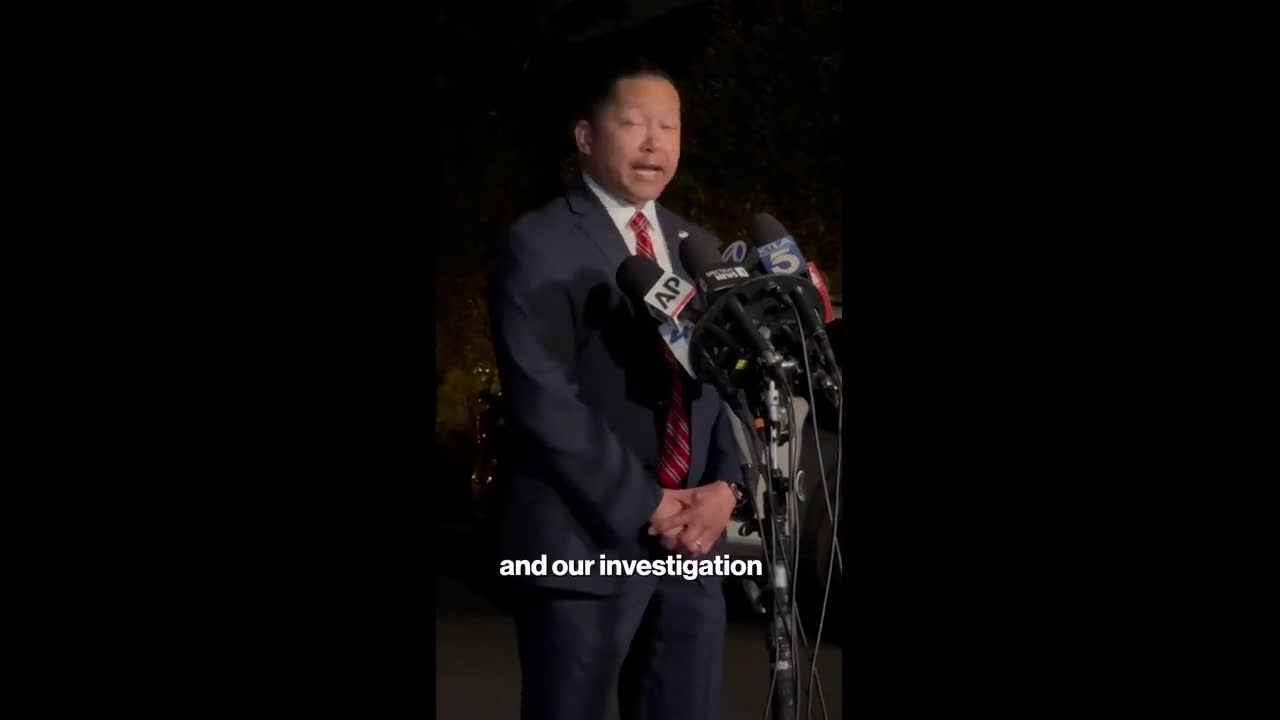 LAPD's Alan Hamilton conducted a press conference outside the home of ...