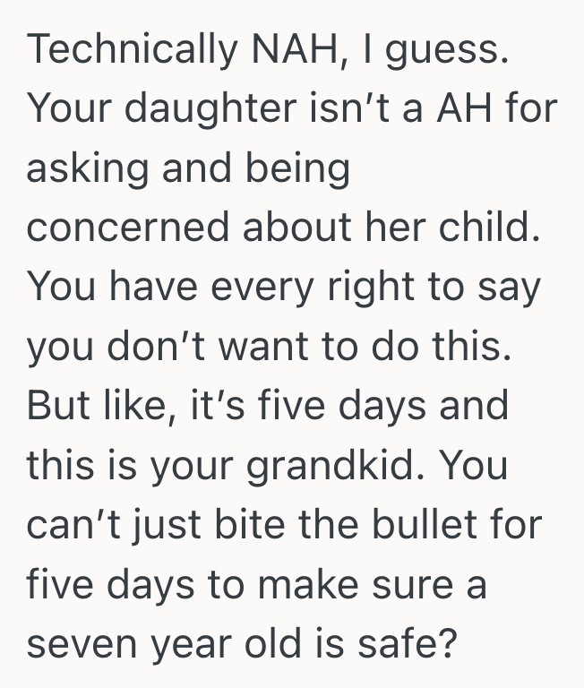 Woman pushed back against a week of early morning babysitting, so her ...