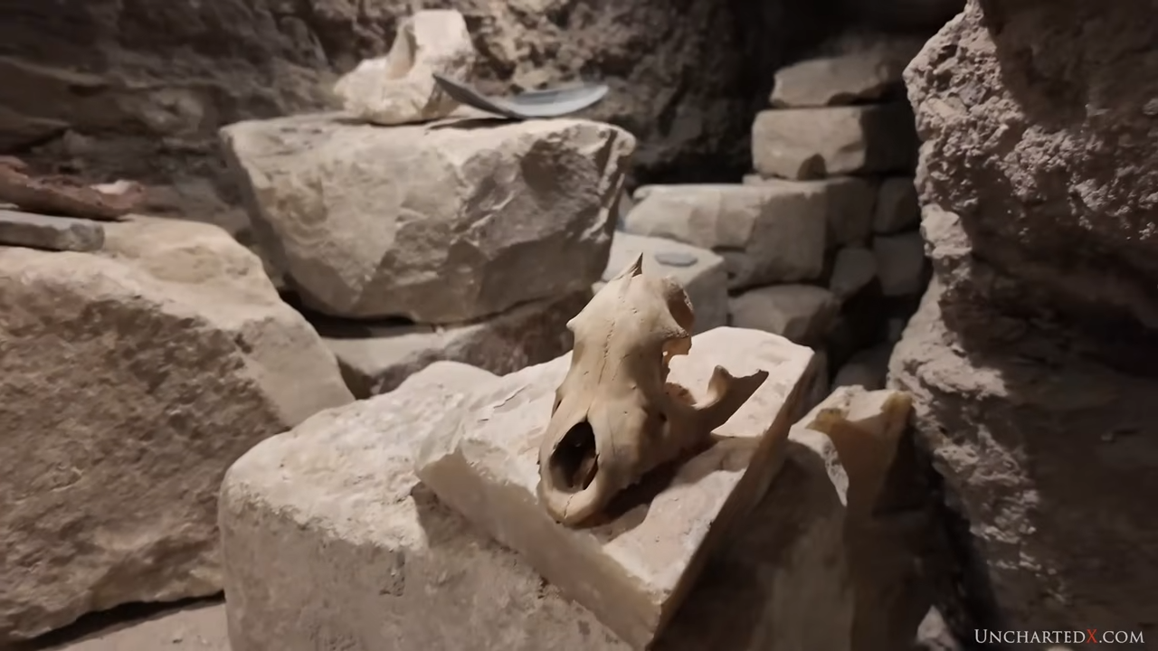 What explorers found under the step pyramid