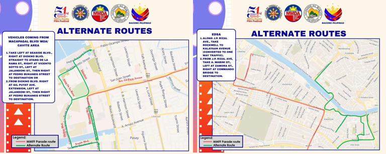 MMDA releases traffic scheme, alternate routes for 2025 MMFF Parade of ...