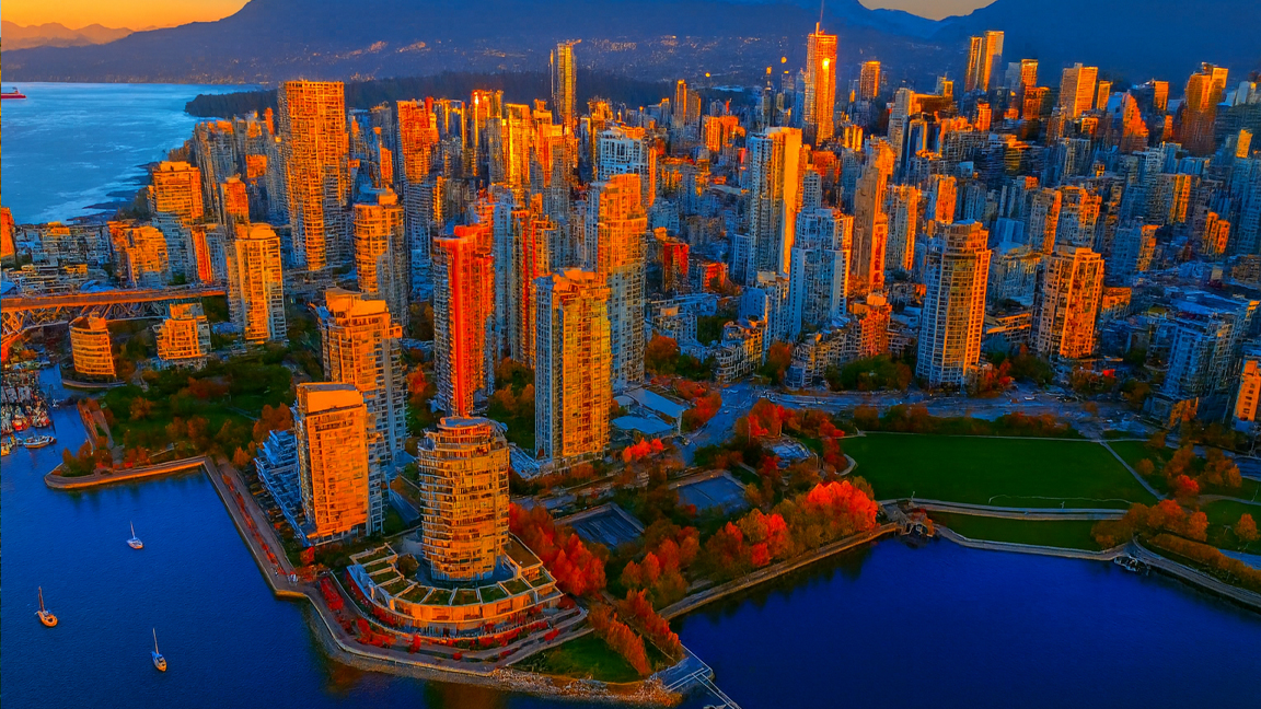 Discover the magic of urban sunsets