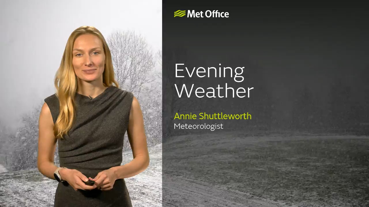 Met Office Monday evening weather forecast 17/11/25