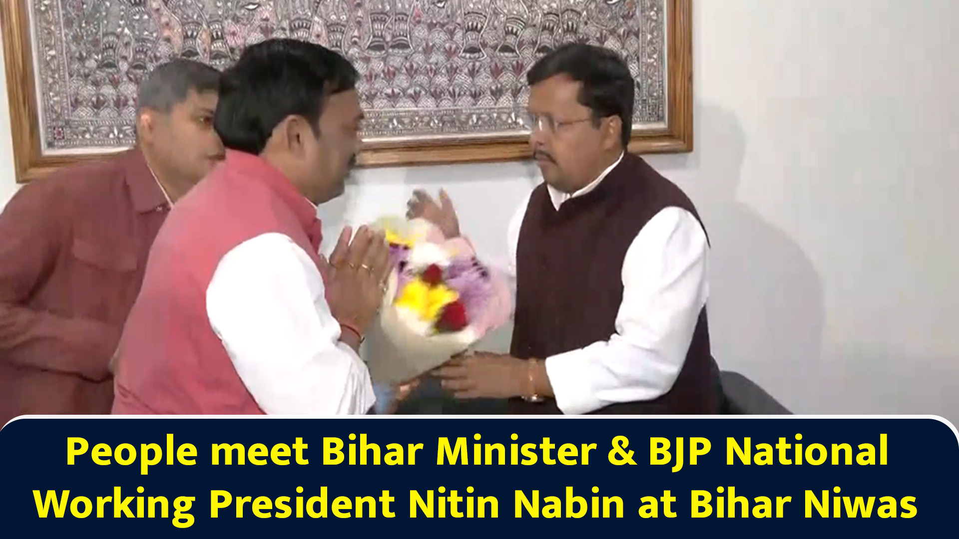 People meet Bihar minister & BJP national working president Nitin Nabin ...