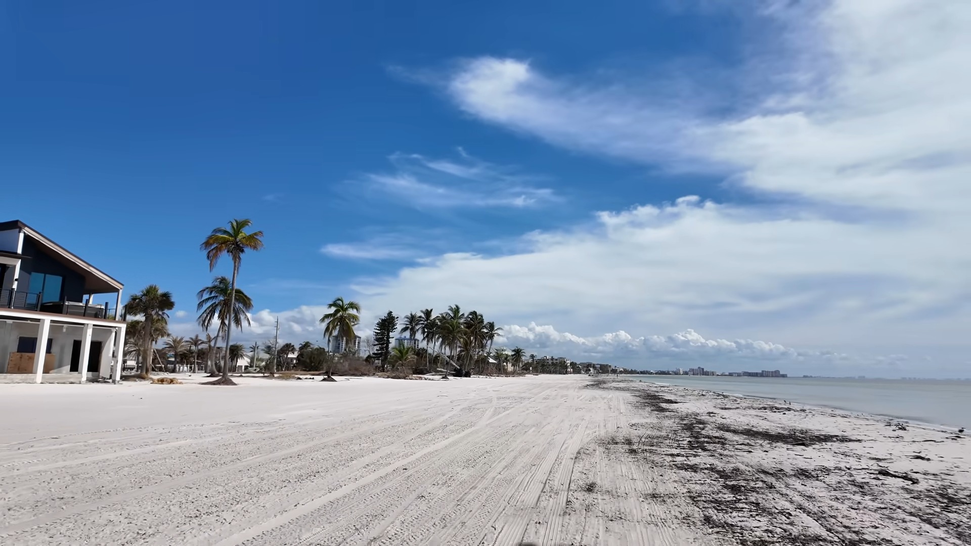 That night the winds hit 115 mph and the shoreline moved hundreds of feet