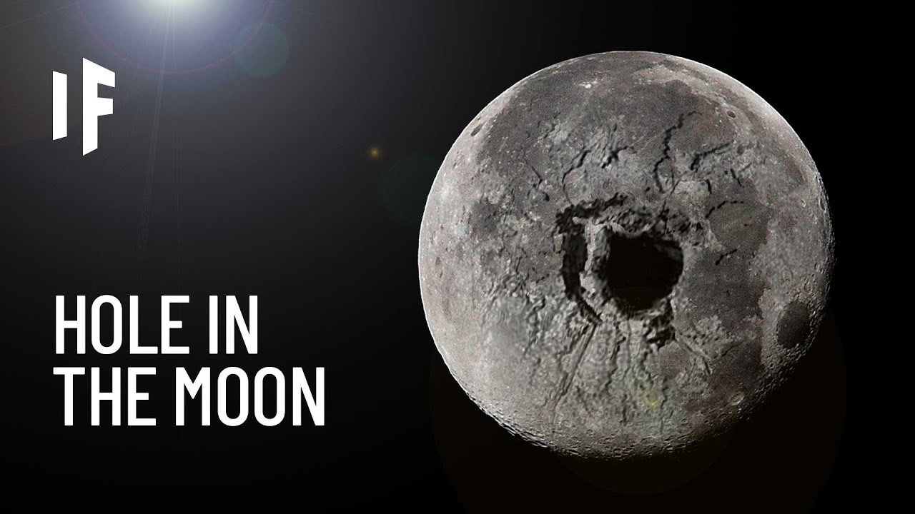 Suppose digging a hole through the Moon and reaching its core