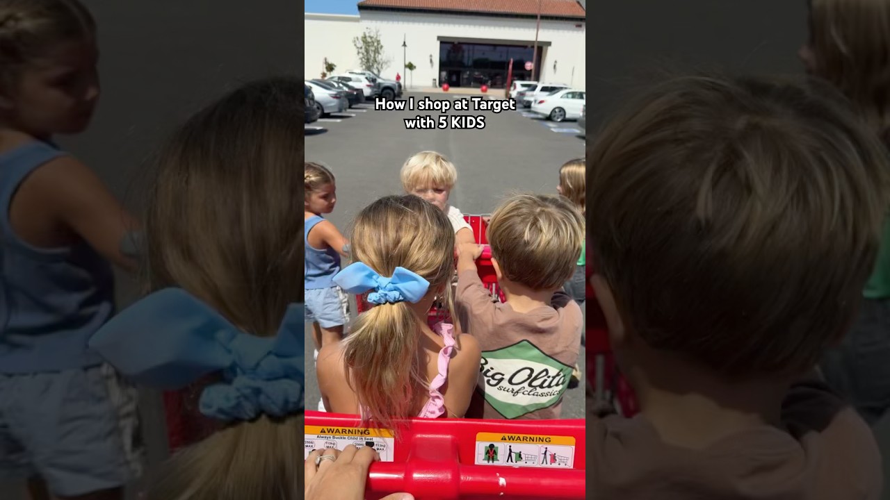 How a busy mom navigates a Target shopping trip with five children