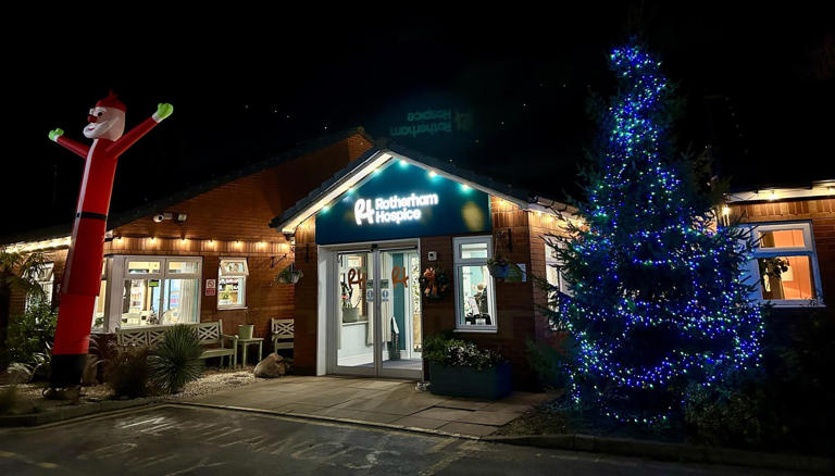 Hospice garden transformed into 'festive wonderland of joy'