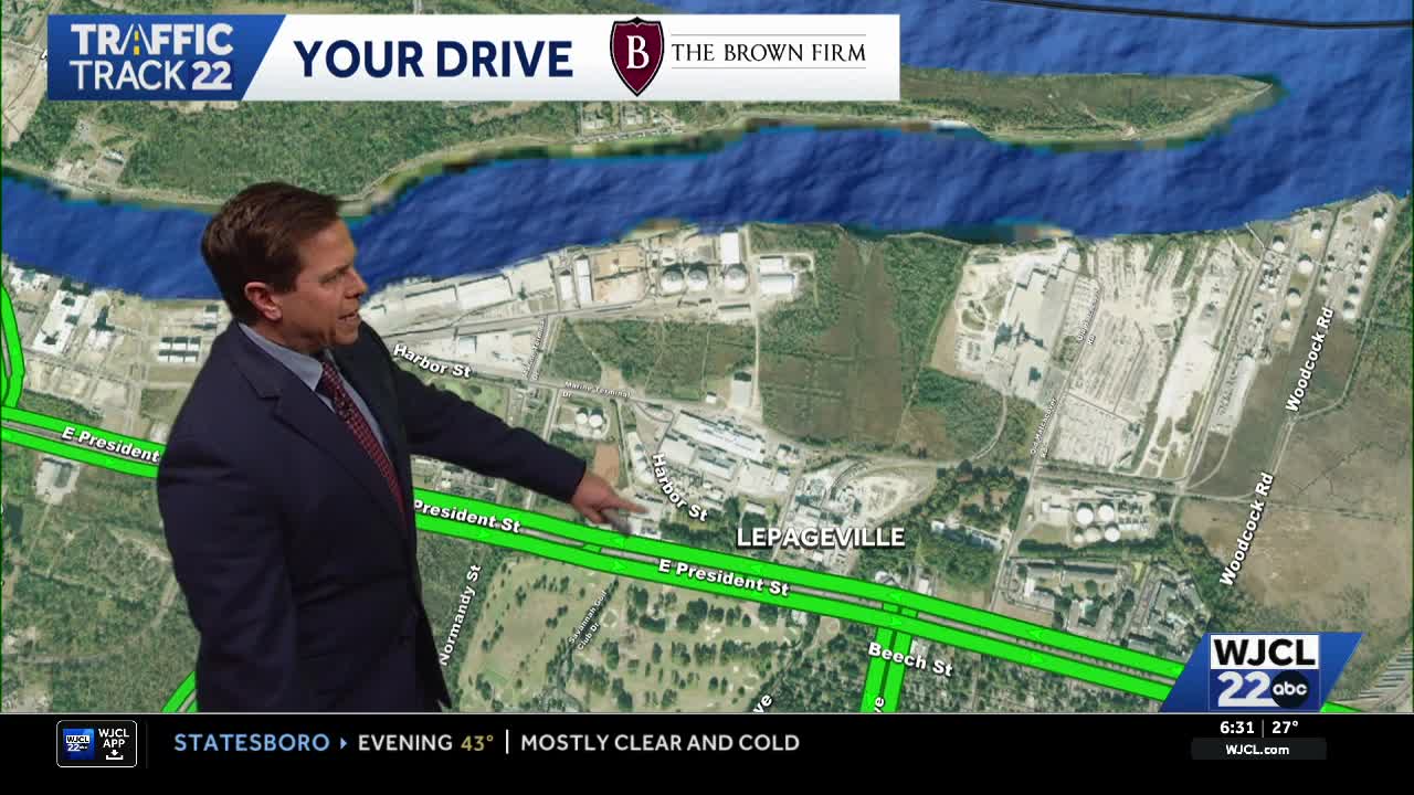 Ice closes parts of President Street Tuesday morning