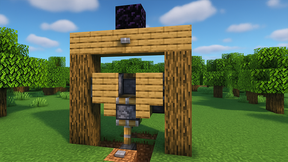 How to build a working elevator in Minecraft