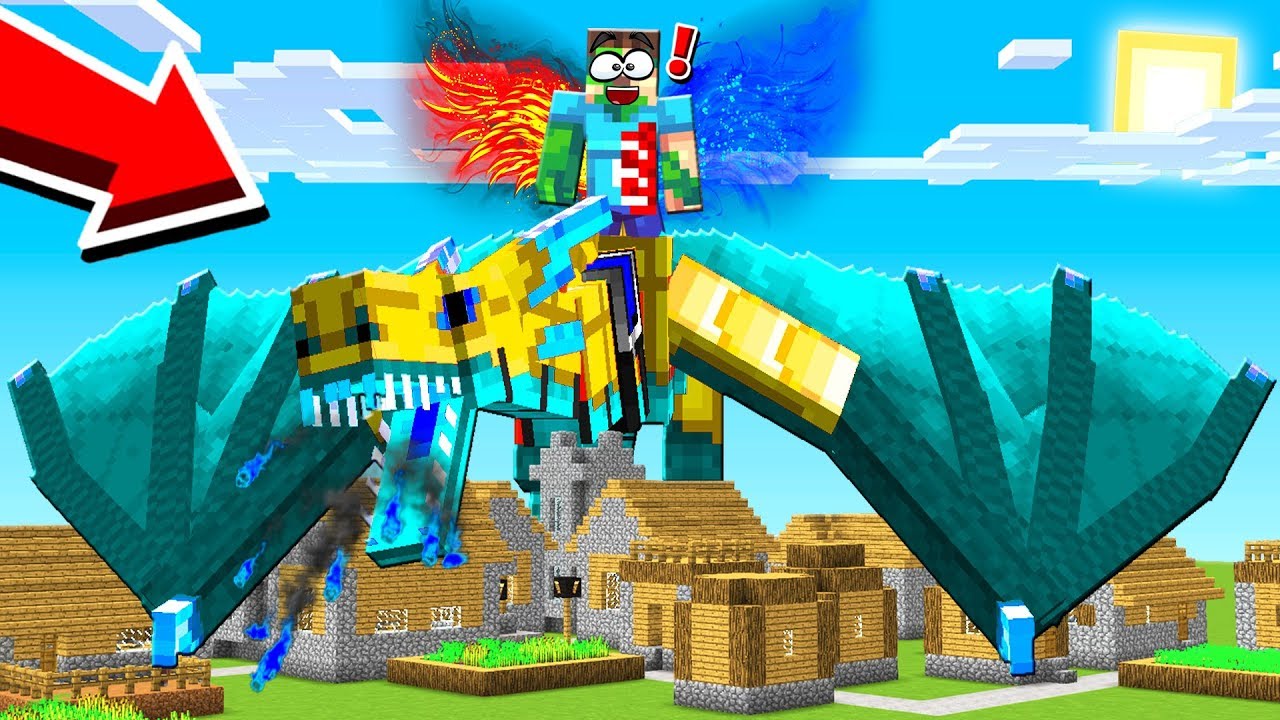 The biggest and strongest ice dragon in Minecraft