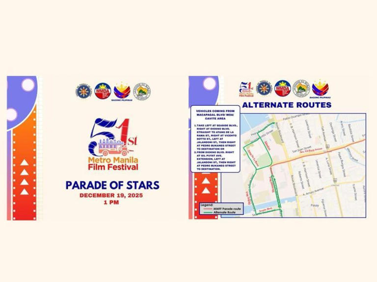 MMDA releases traffic scheme, alternate routes for 2025 MMFF Parade of ...
