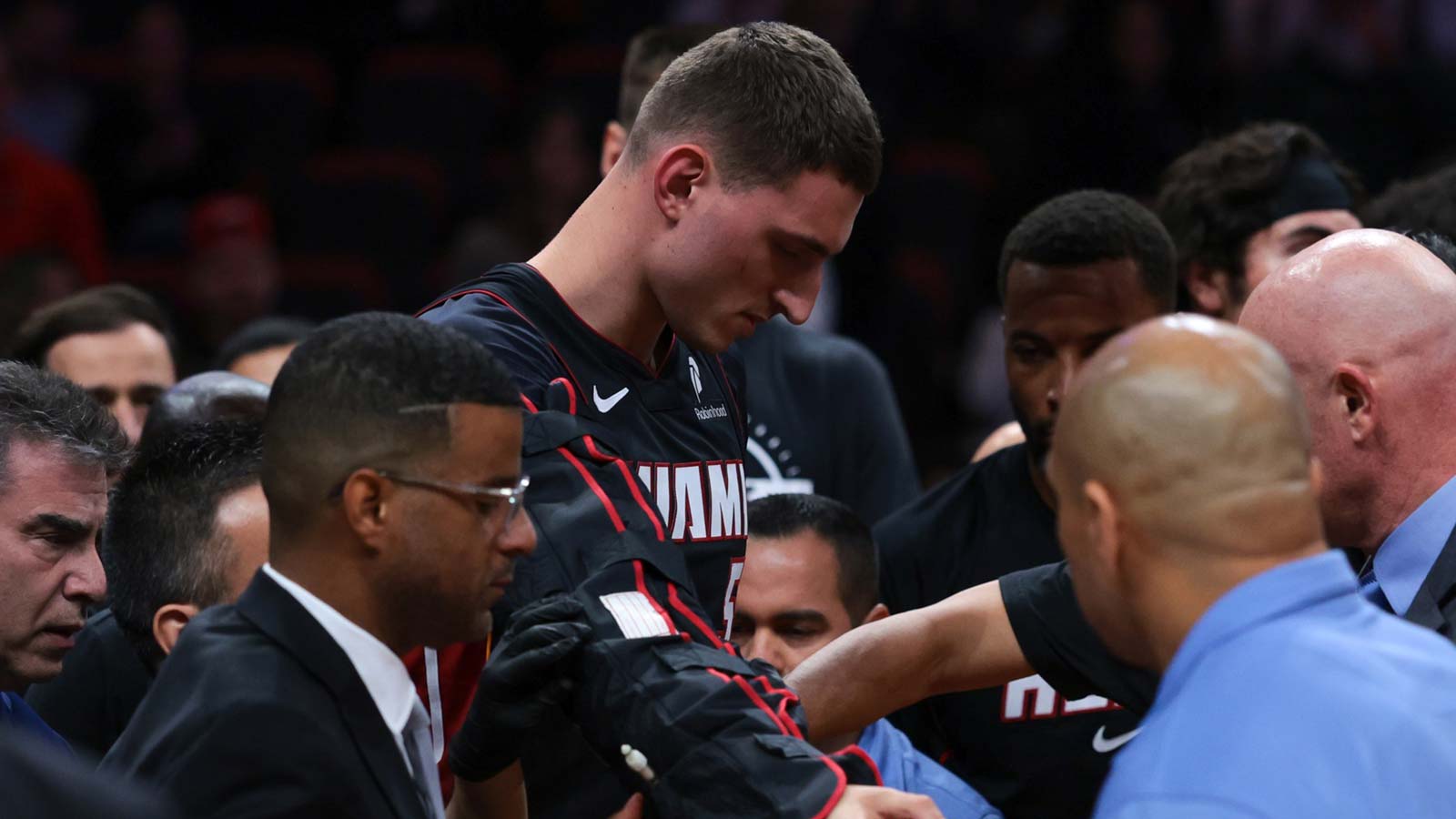 Heat’s Nikola Jovic believed to have 'dodged a bullet' after scary ...