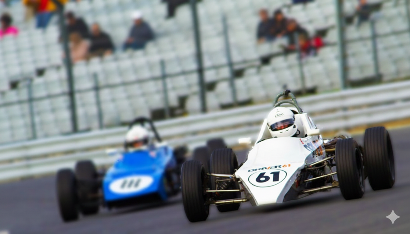 What my dad missed on the first lap of a wet race
