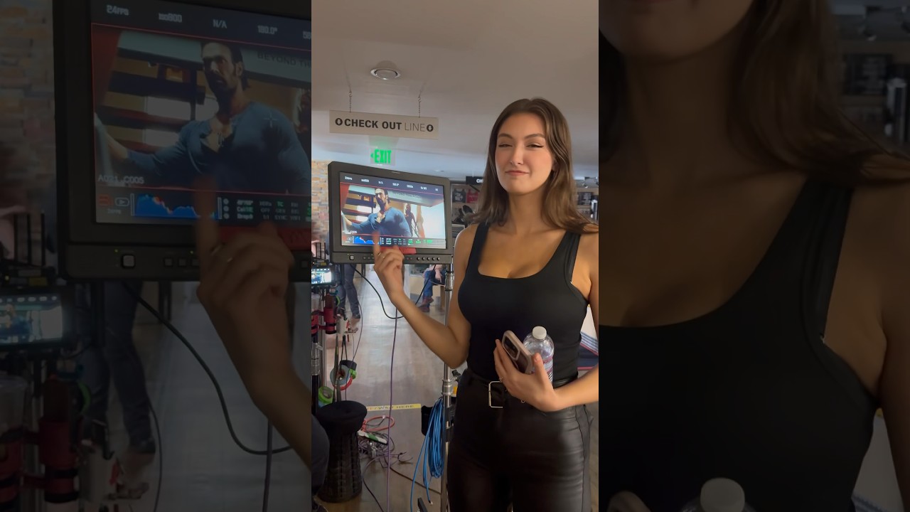 Fight scene rehearsal with Mike O’Hearn and Rachel