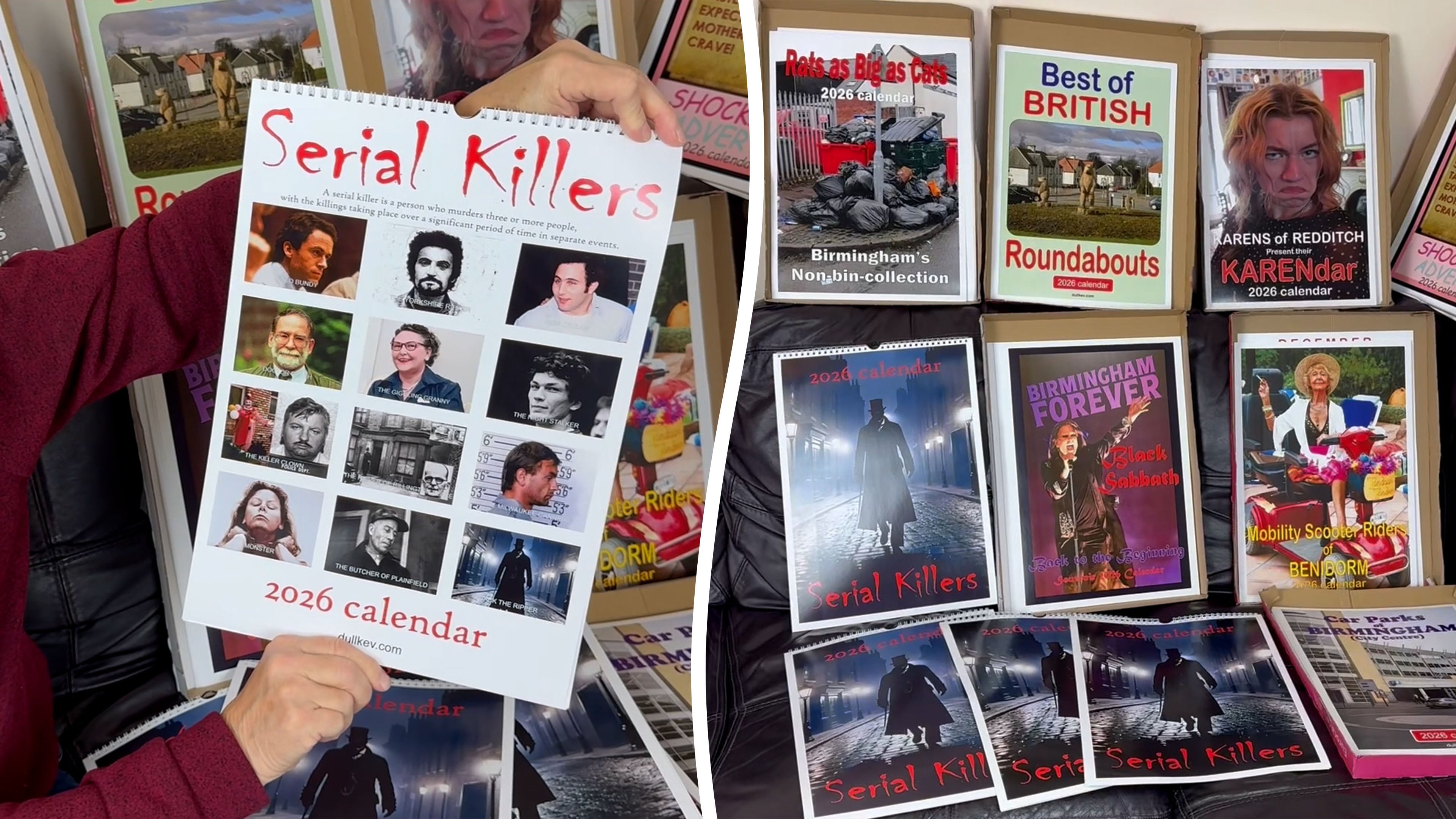 Serial killer calendar with Ted Bundy and Yorkshire Ripper becomes best ...