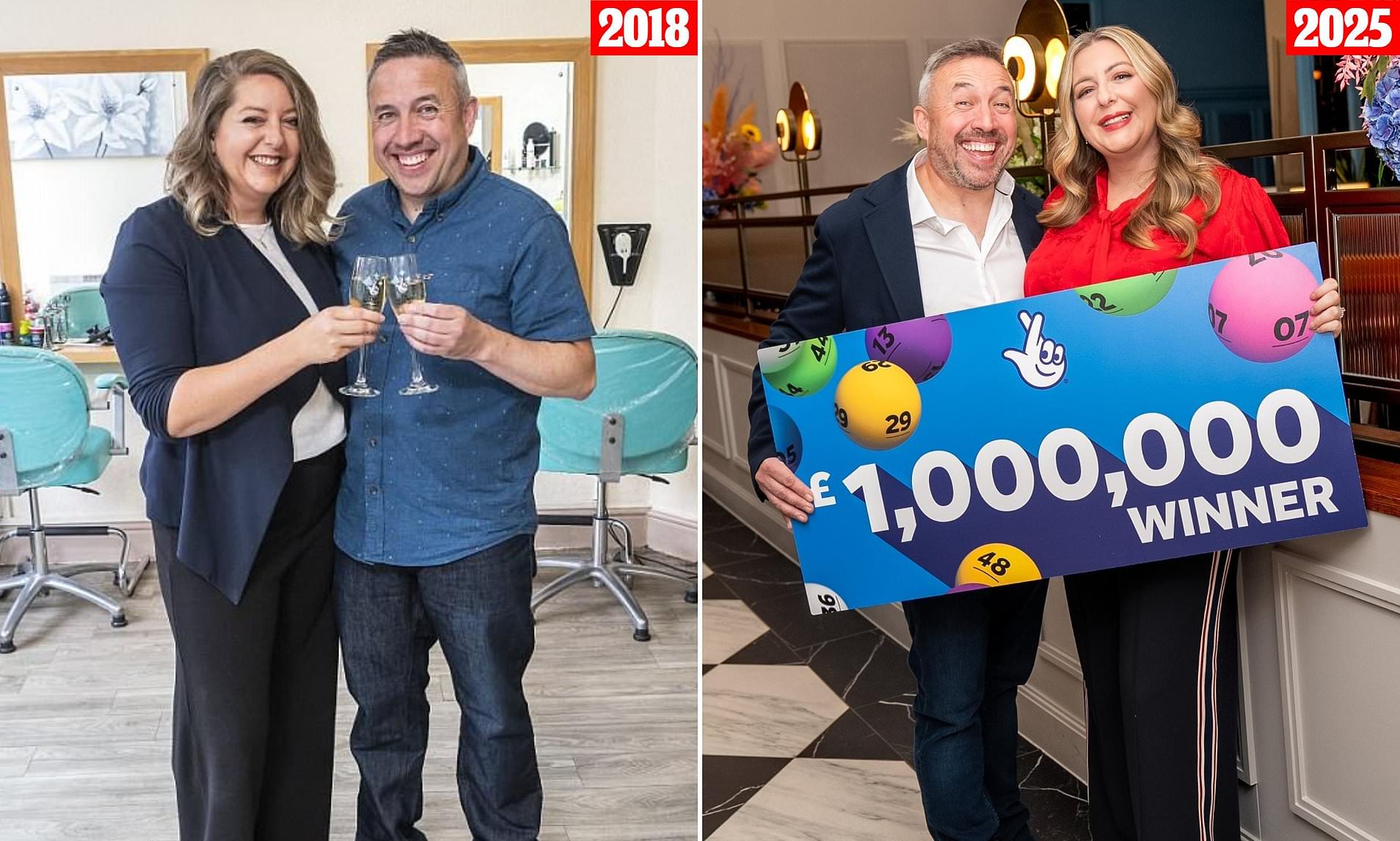 Britain's luckiest couple win £1million lottery jackpot for the second time