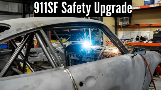 Porsche 911SF safety upgrade – tight fit roll cage build