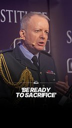 Defence chief warns Brits must be ready to sacrifice in war