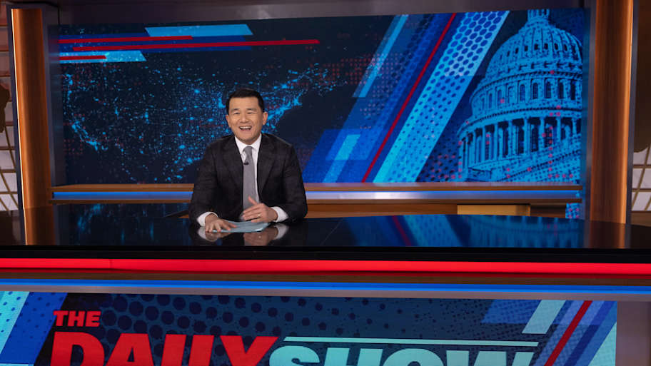 The Daily Show offers something to listen to during the break