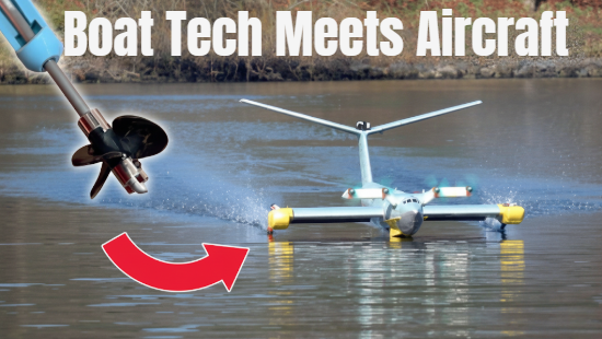 Testing speed boat propellers on an aircraft – engineering experiment