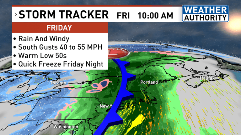 Sunny Tuesday; heavy rain, gusty wind, mild temperatures expected by ...