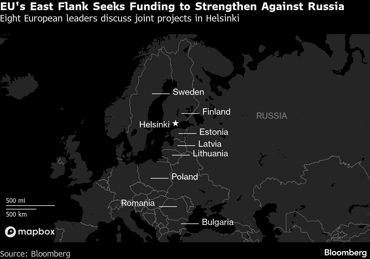 EU’s eastern flank states team up to seek funds for defense against Russia