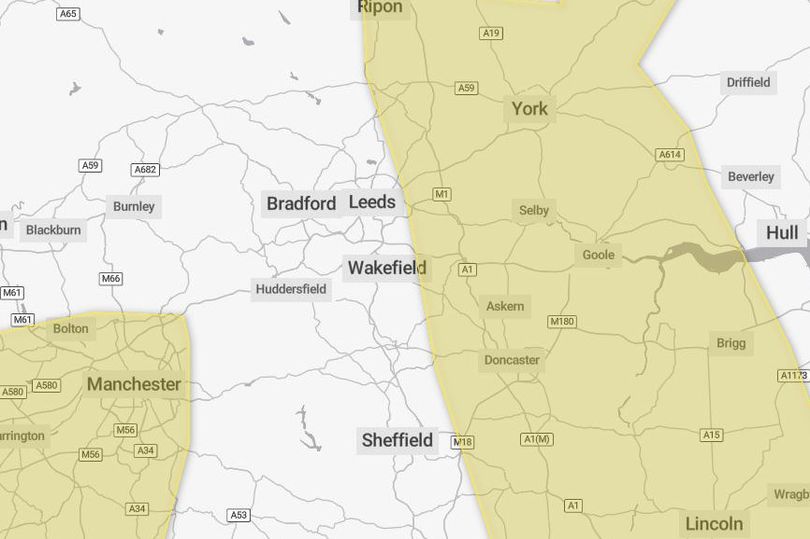 Met Office yellow weather warning as delays or cancellations in ...