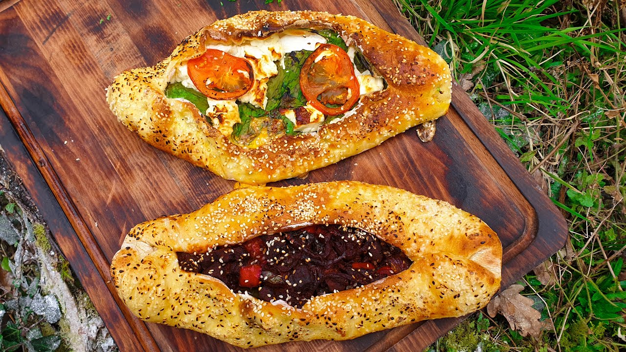This is Turkish pide cooked deep in an Irish forest