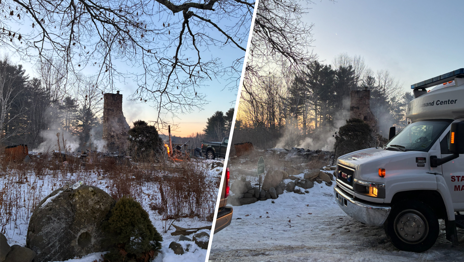 One person severely burned, second person missing after Maine house fire