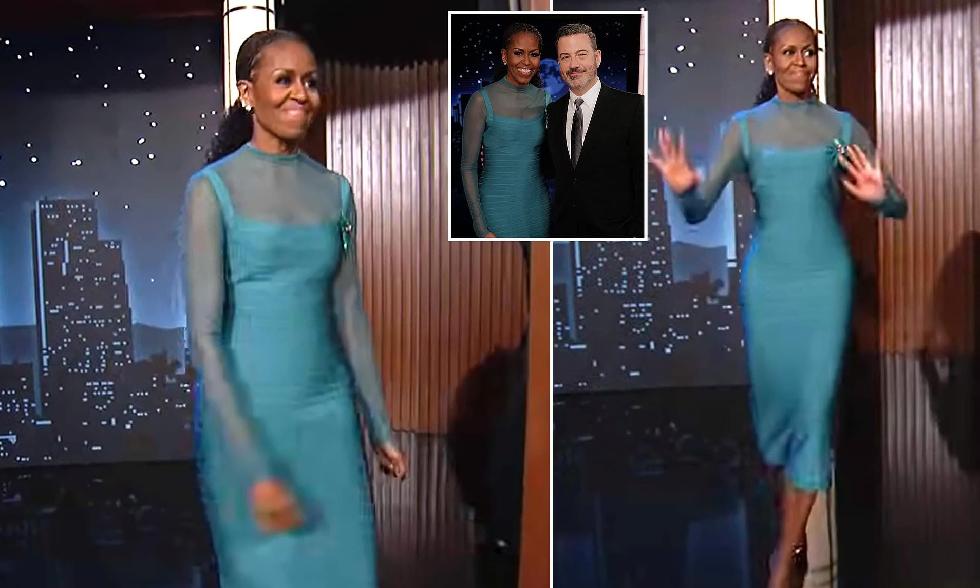 Michelle Obama flaunts her enviable physique in skintight dress amid ...