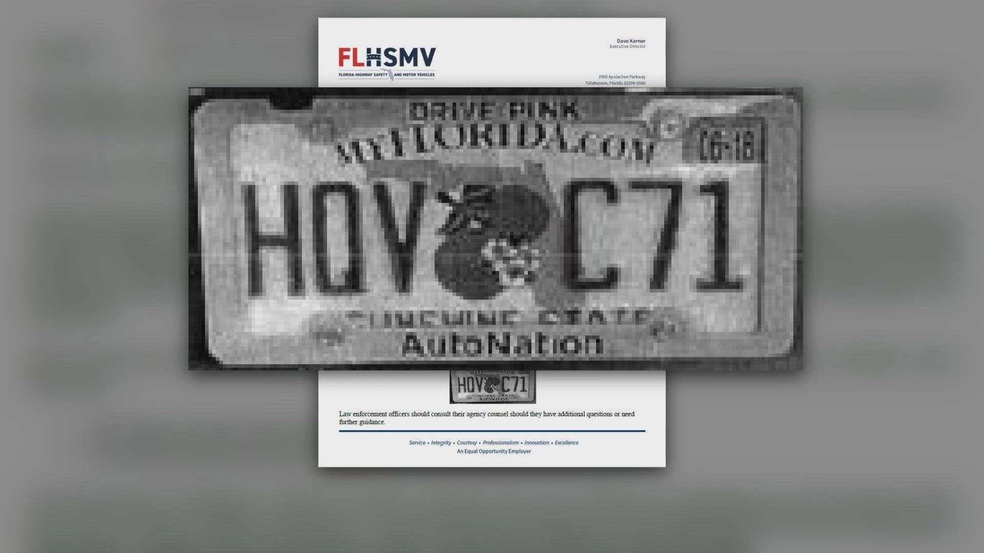 Florida Department of Highway Safety and Motor Vehicles sends memo on ...