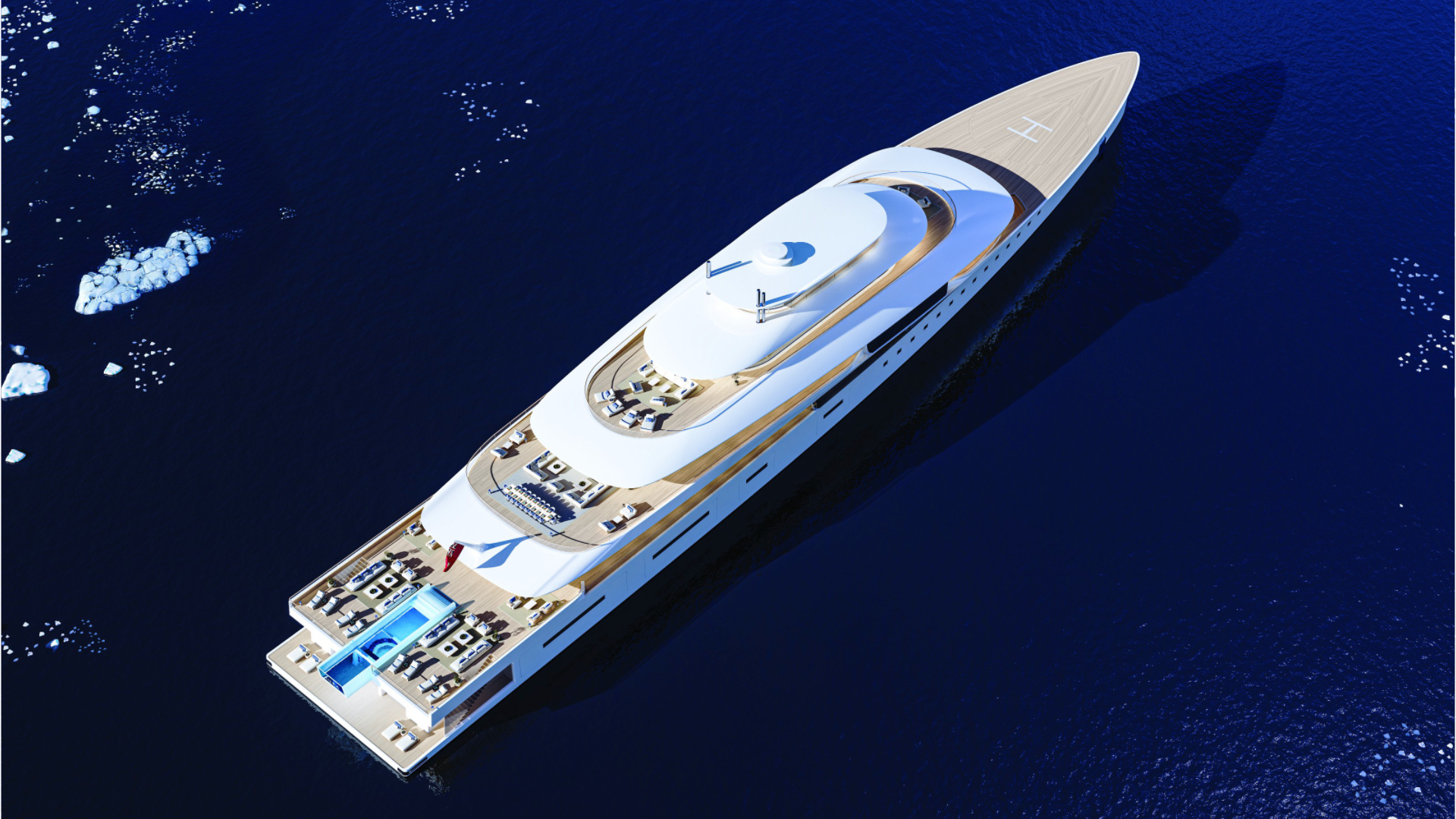 New 460ft superyacht built for the world's richest elite has its own ...