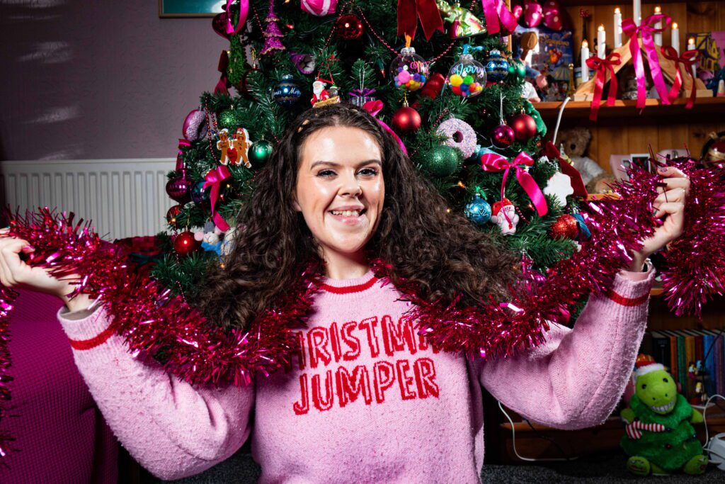 Woman spends £250 embracing 2025’s tacky Christmas decor trend