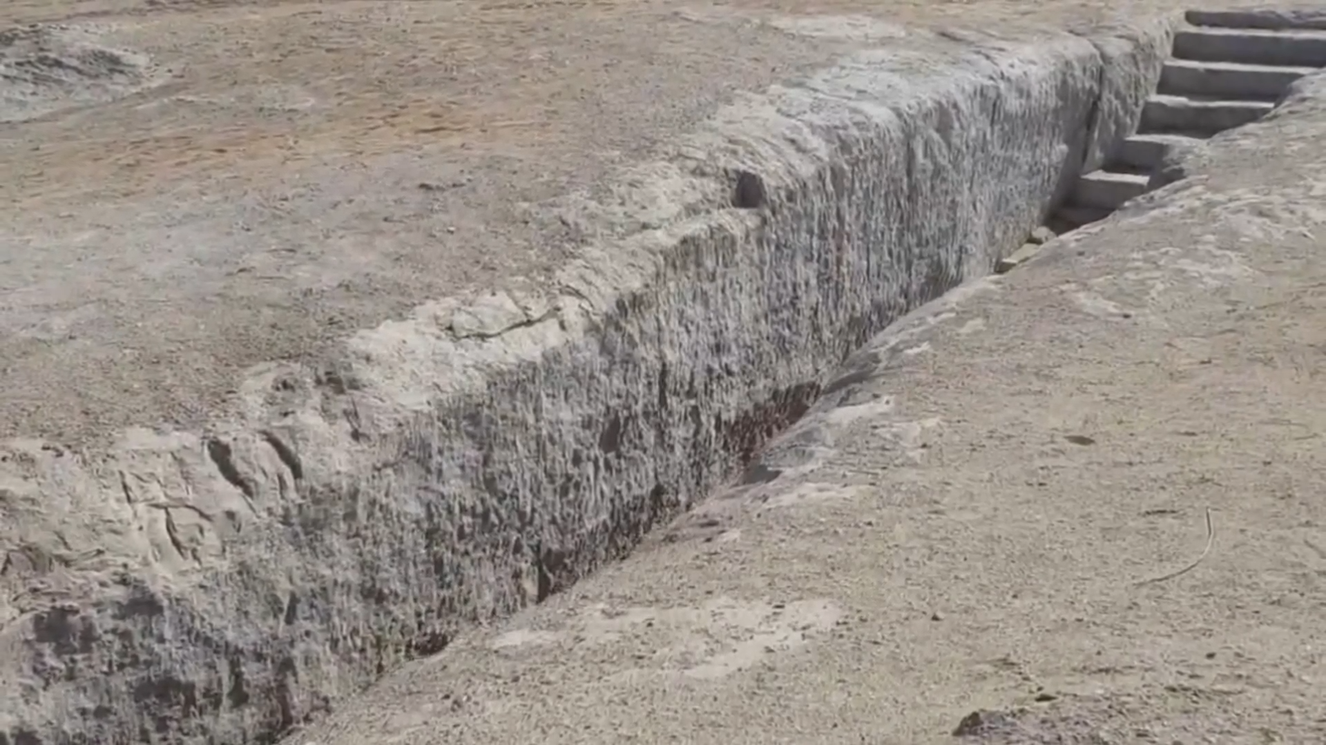 Inside the hidden staircase shaft buried in the Egyptian desert