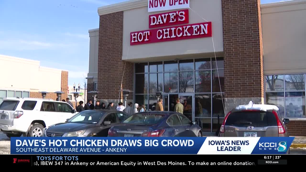 Dave's Hot Chicken opens in Ankeny to huge crowds