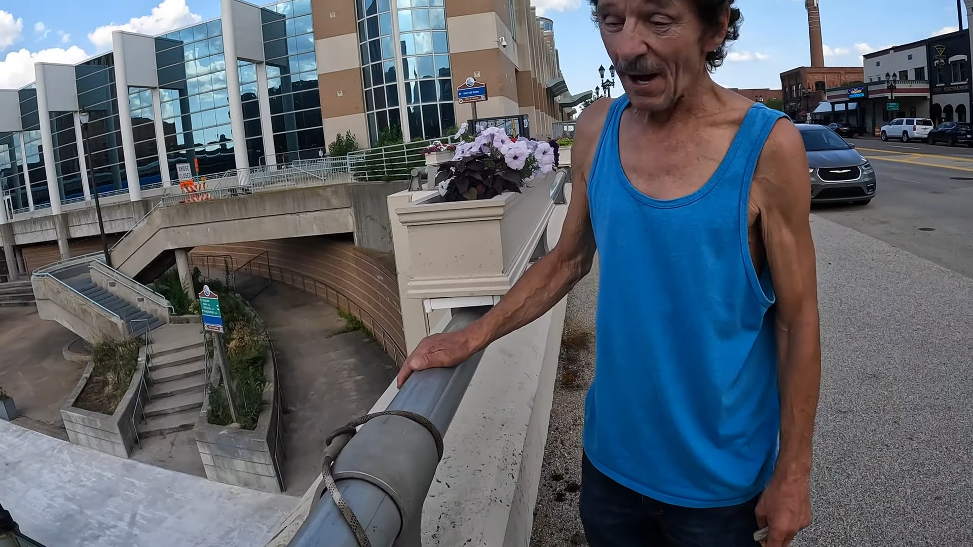This turned violent fast - crazy guy attacked us