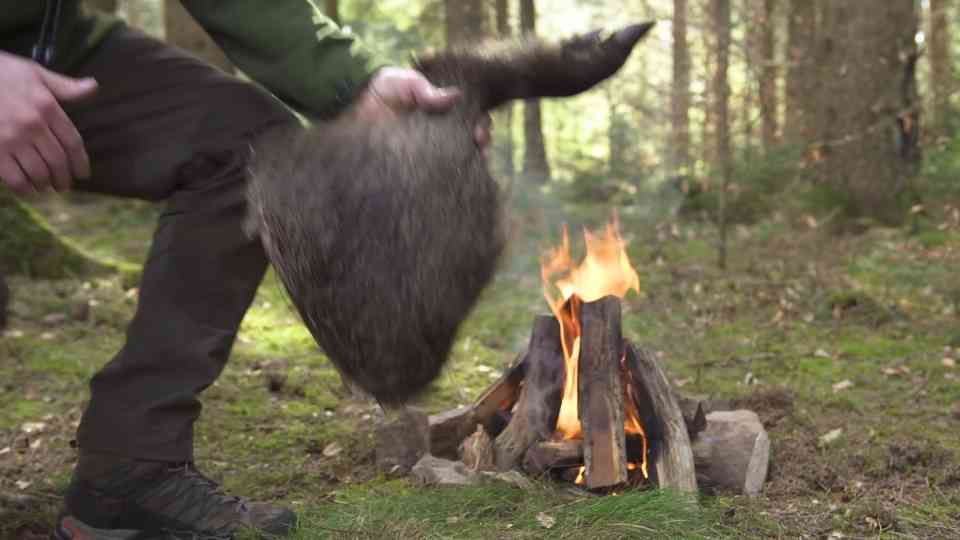 Rustic wild boar meal prepared step by step | ASMR cooking